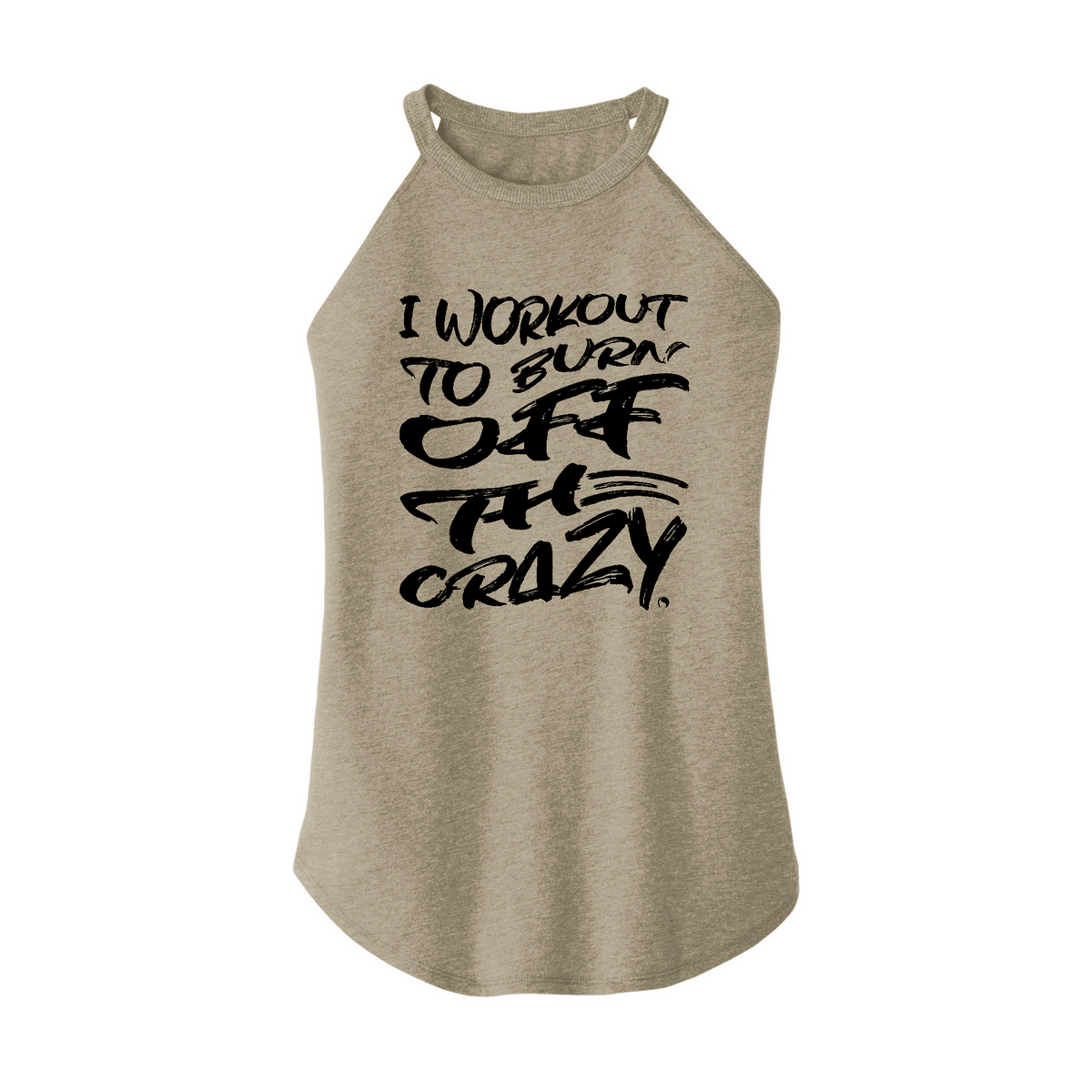 Fitness Tee Co. | Burn Off the Crazy (BLACK) Women's District Rocker ...