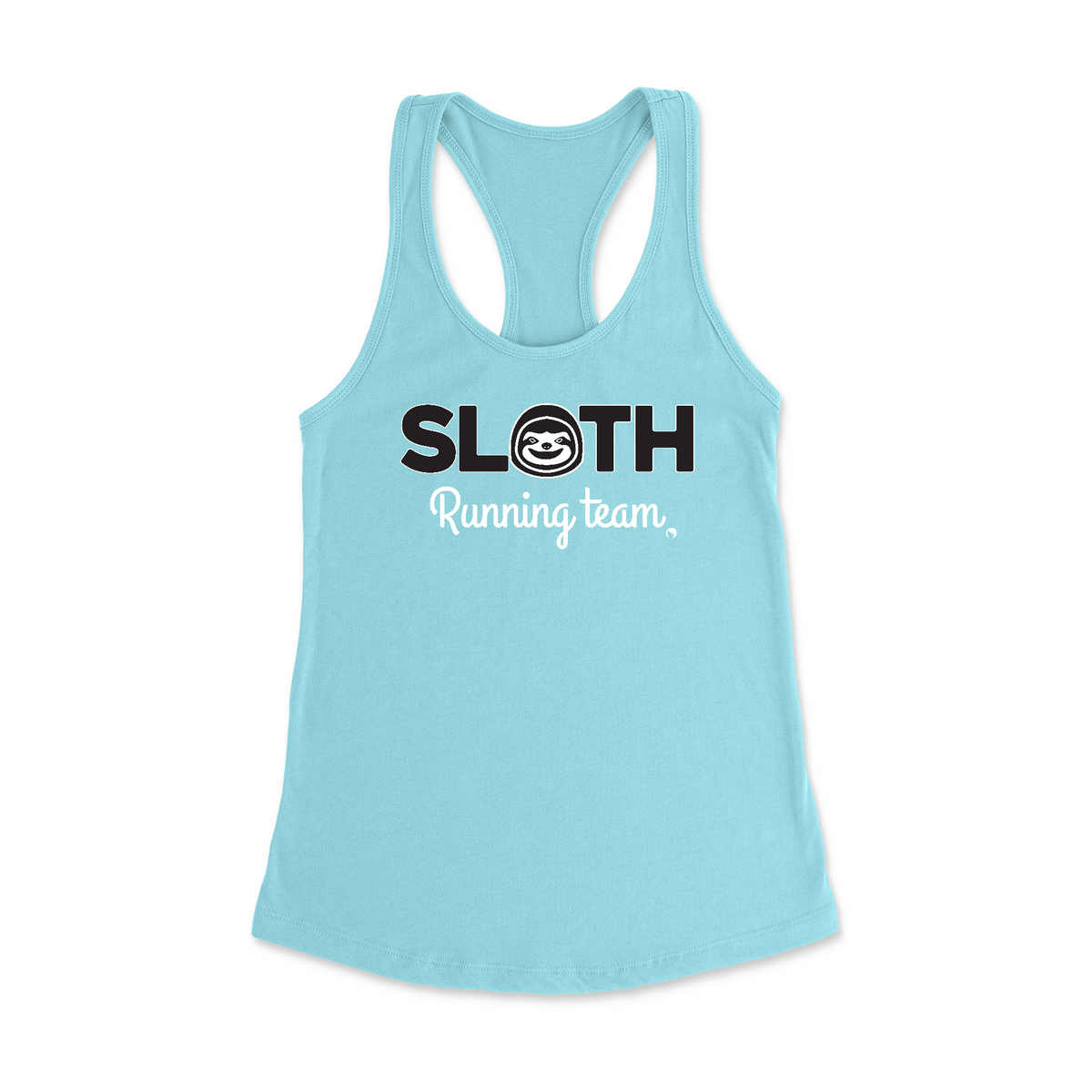 Fitness Tee Co. | Sloth Running Ideal Racerback Tank | Stay comfortable ...