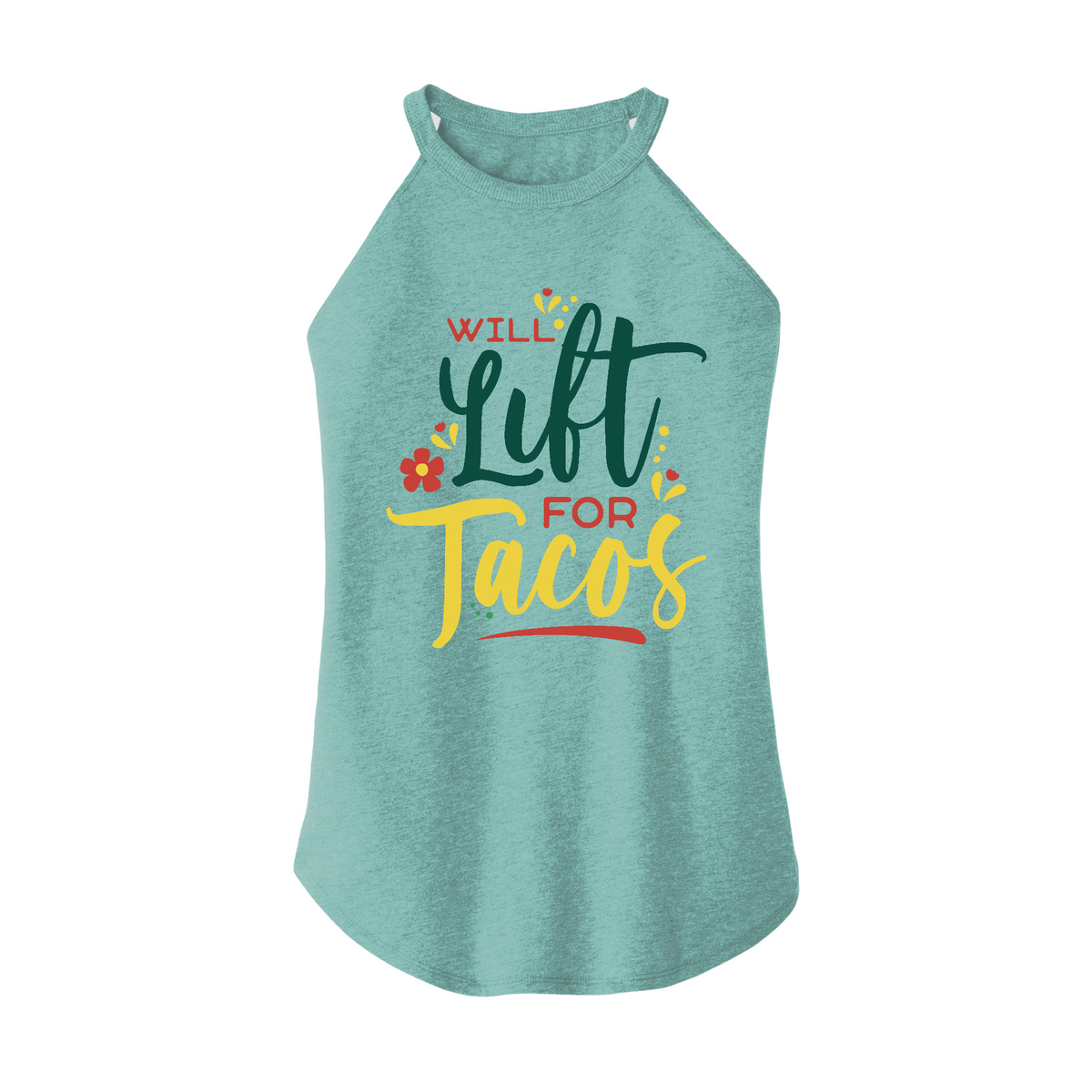 Fitness Tee Co. | Will Lift for Tacos Women's District Rocker Tank ...