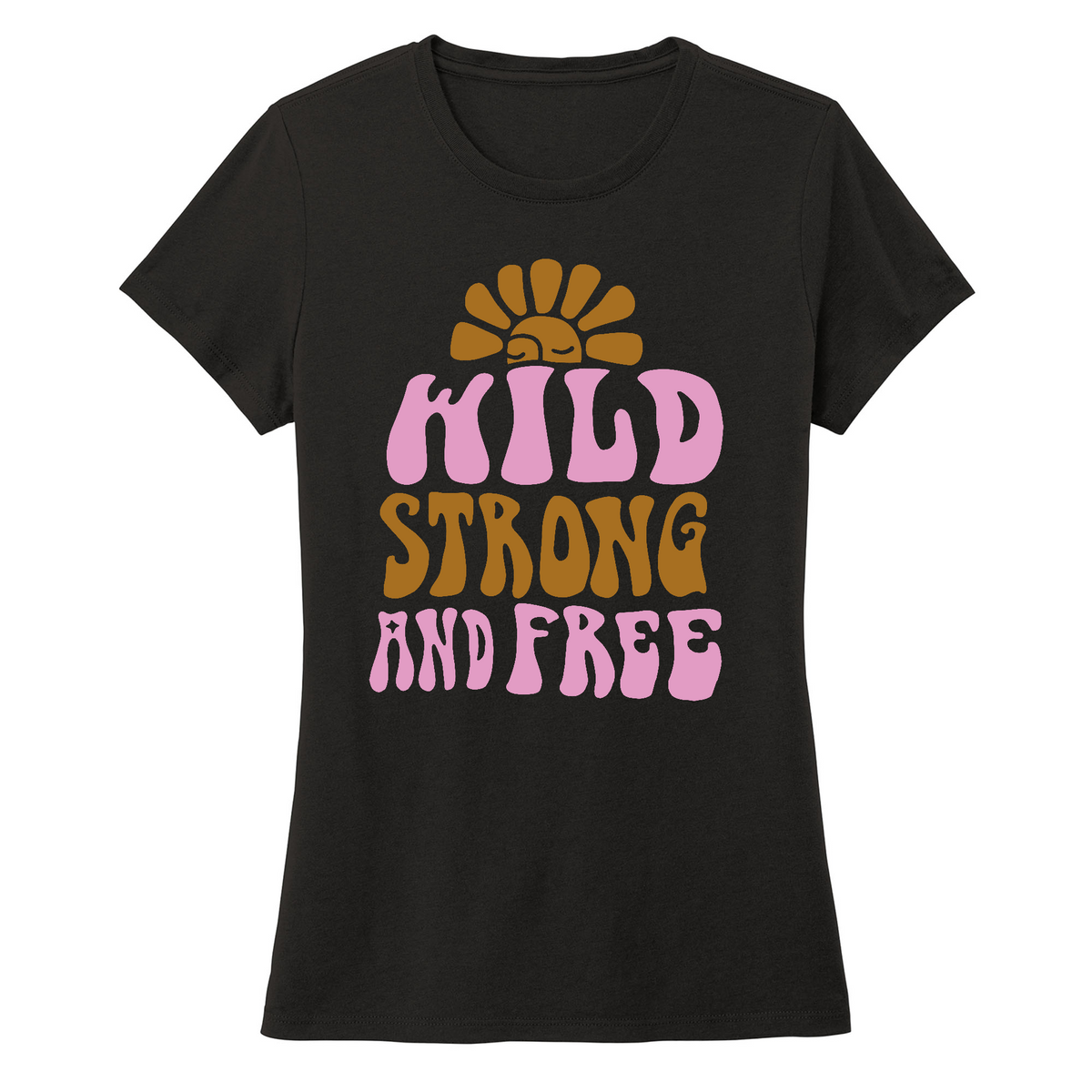 Fitness Tee Co. | Wild Strong and Free District Women's T-Shirt | Women ...