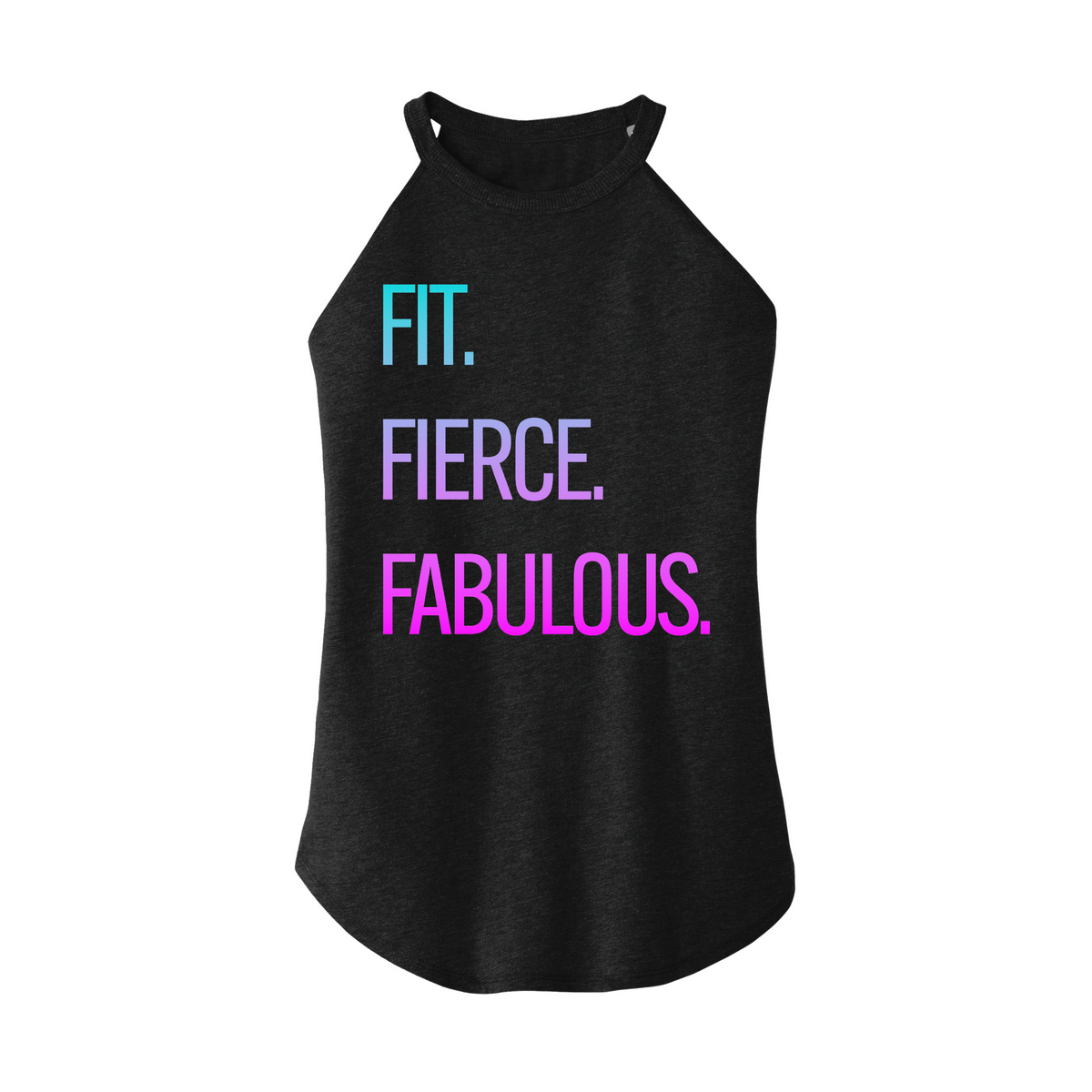 Fitness Tee Co. | Fit Fierce Fabulous Women's District Rocker Tank ...