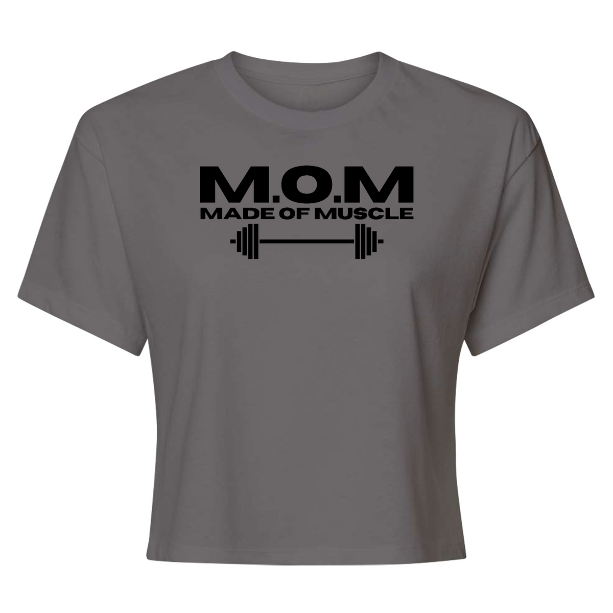 Fitness Tee Co. | MOM Made of Muscle Ideal Crop Top T-Shirt | Womens ...