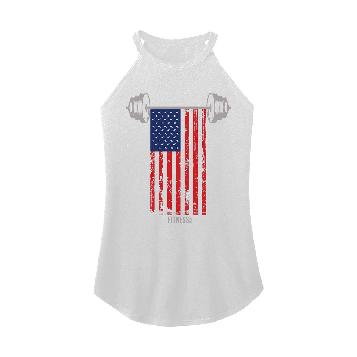 Fitness Tee Co. | American Barbell Color Women's District Rocker Tank ...