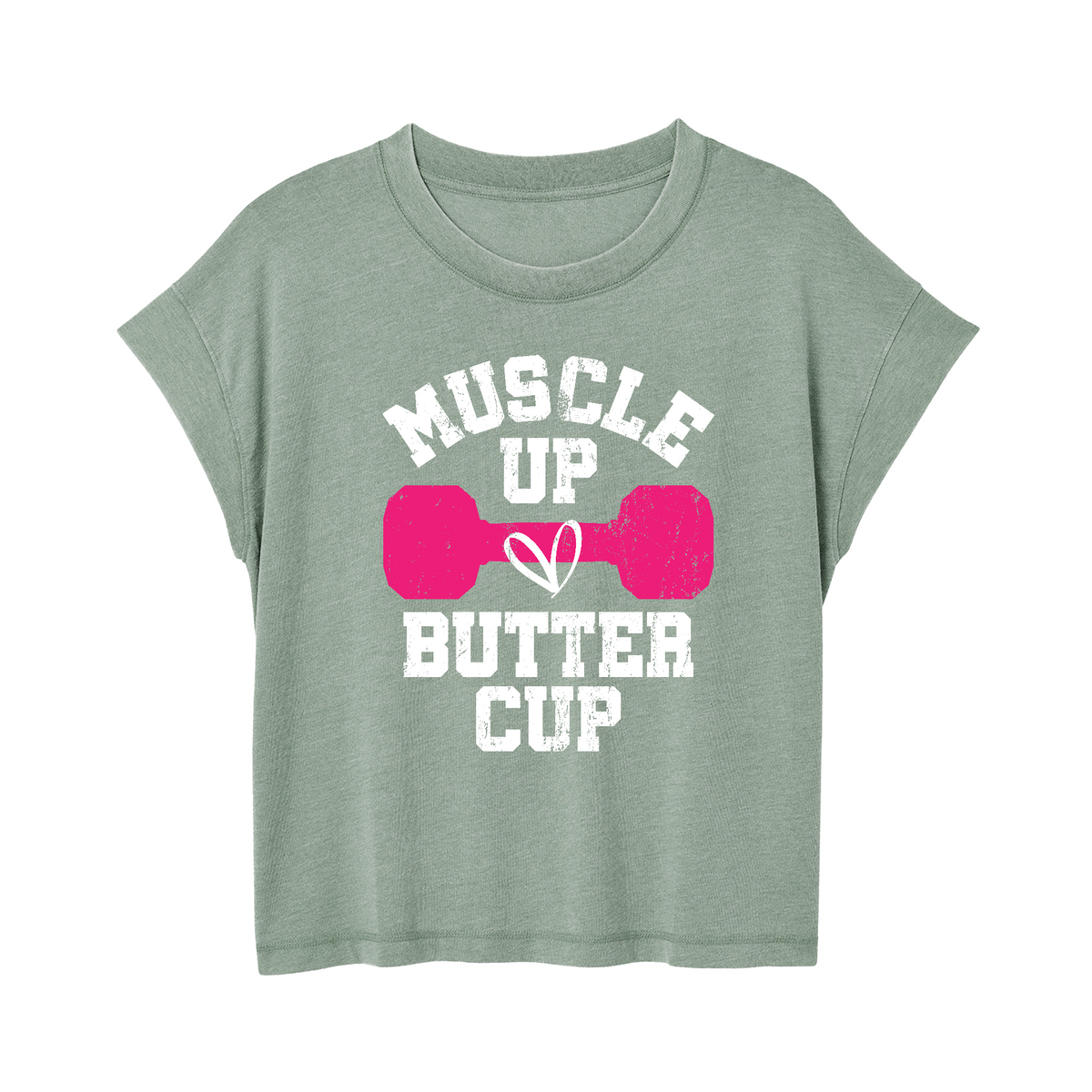 Fitness Tee Co. | Muscle Up Buttercup Relaxed Vintage Wash Tee | Women ...