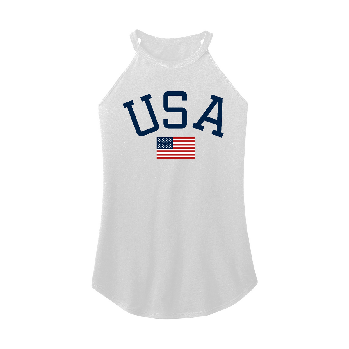 Fitness Tee Co. | USA Women's District Rocker Tank | Women's Flowy ...