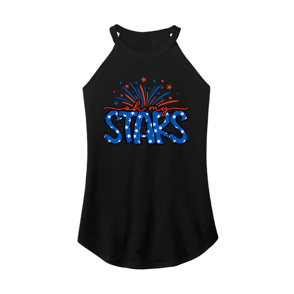 Fitness Tee Co. | Oh My Stars Women's District Rocker Tank | Women's ...