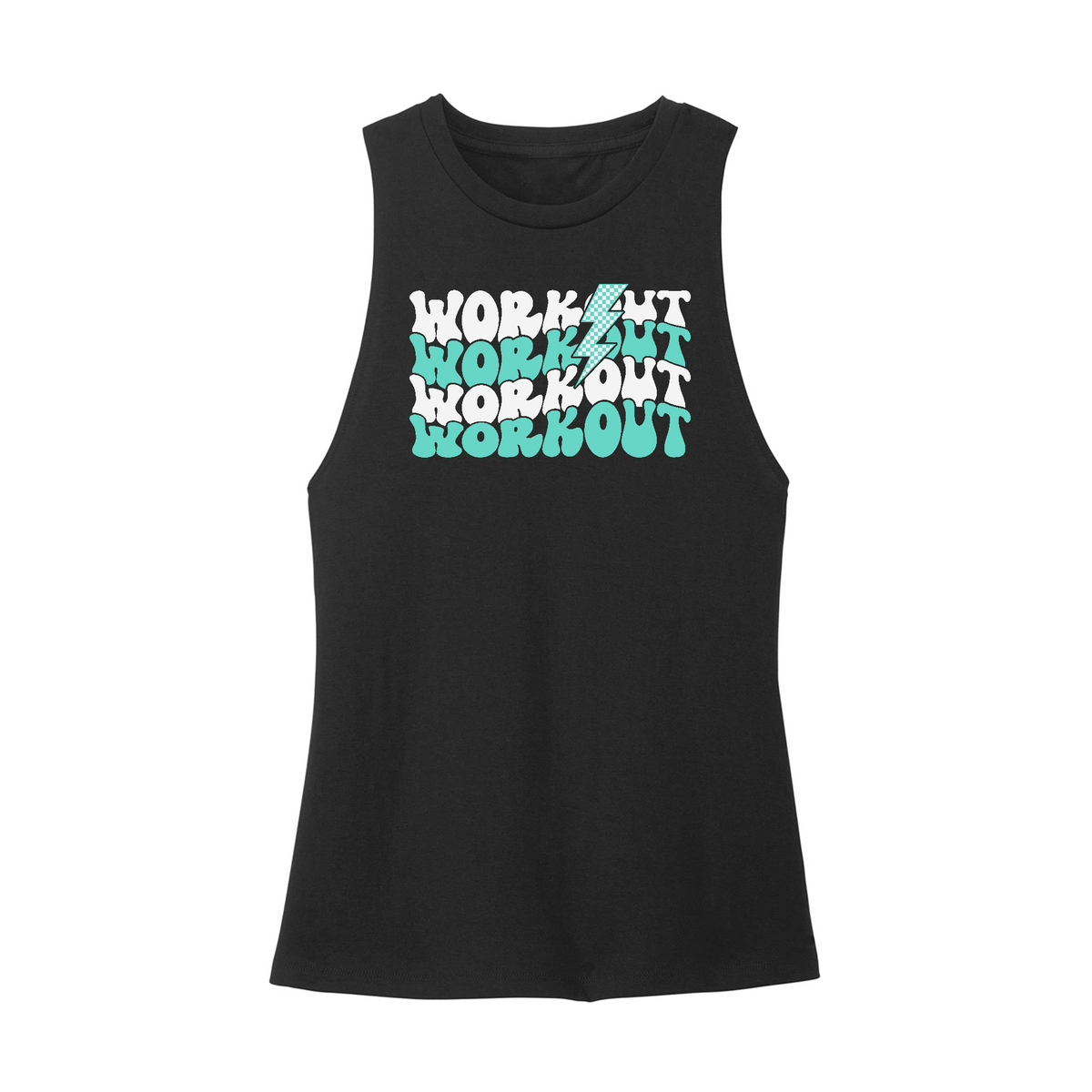 Fitness Tee Co. | Workout WHT District Women's Muscle Tanks | Women's ...