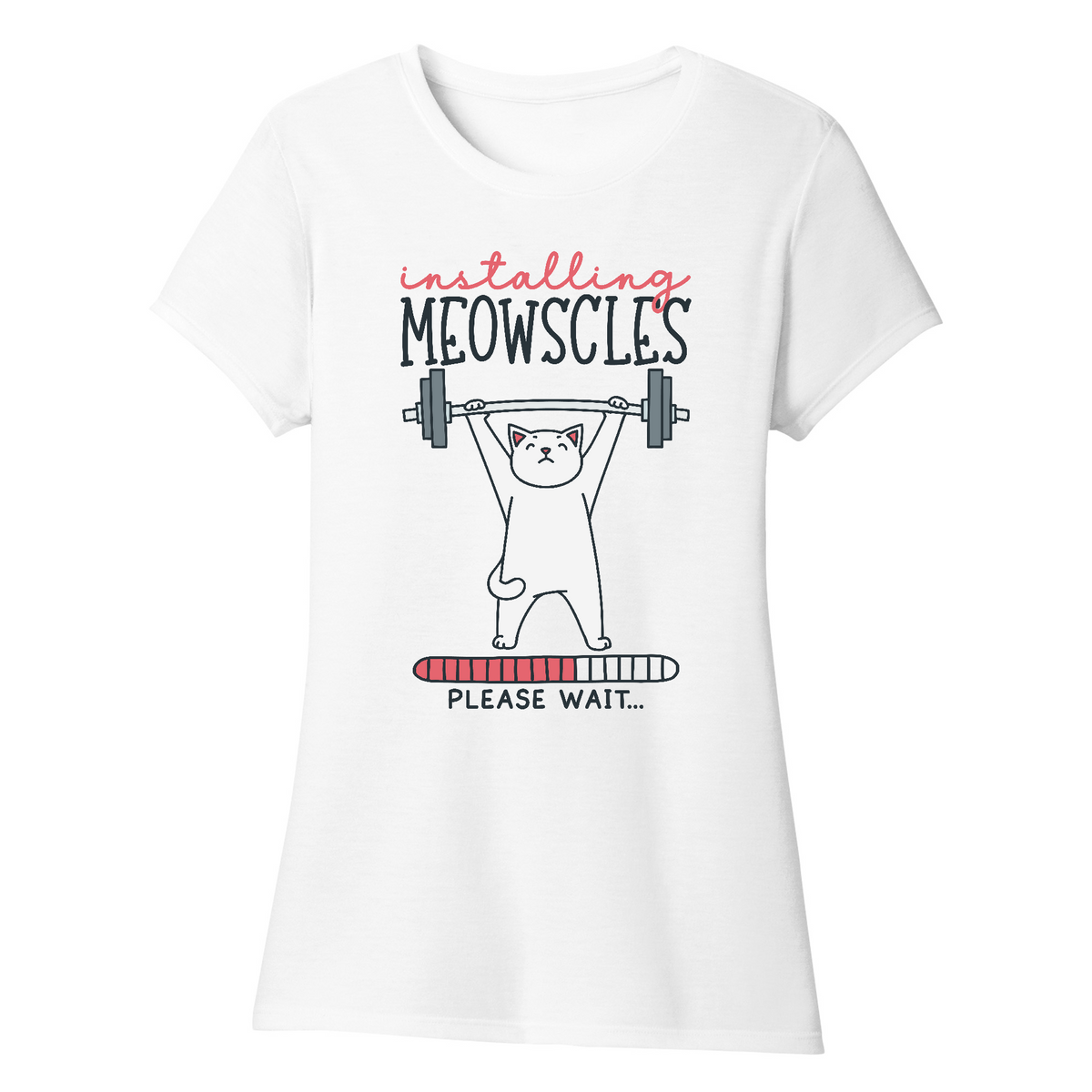 Fitness Tee Co. | Installing Meowscles District Women's T-Shirt | Women ...