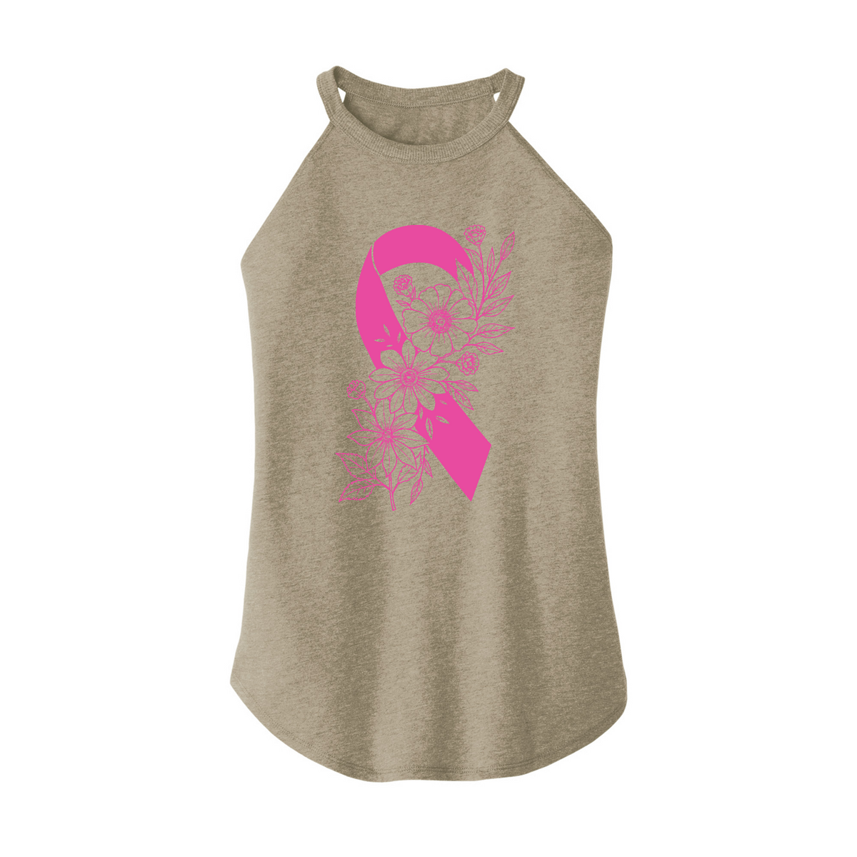Fitness Tee Co. | Ribbon w/ Flowers Women's District Rocker Tank ...