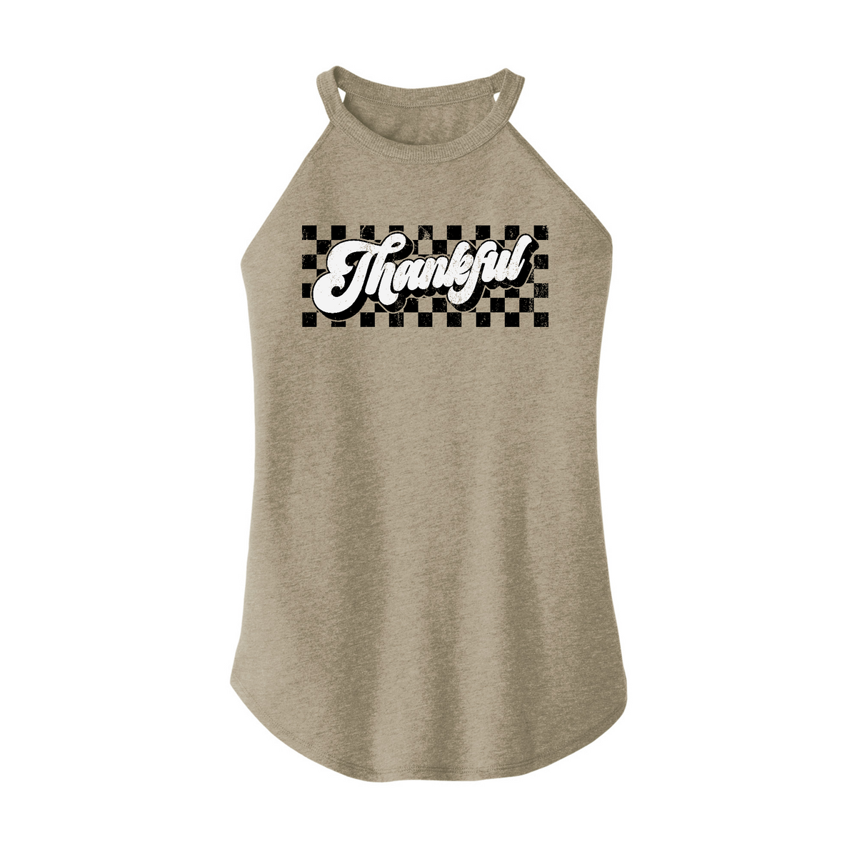 Fitness Tee Co. | Thankful Women's District Rocker Tank | Women's Flowy ...