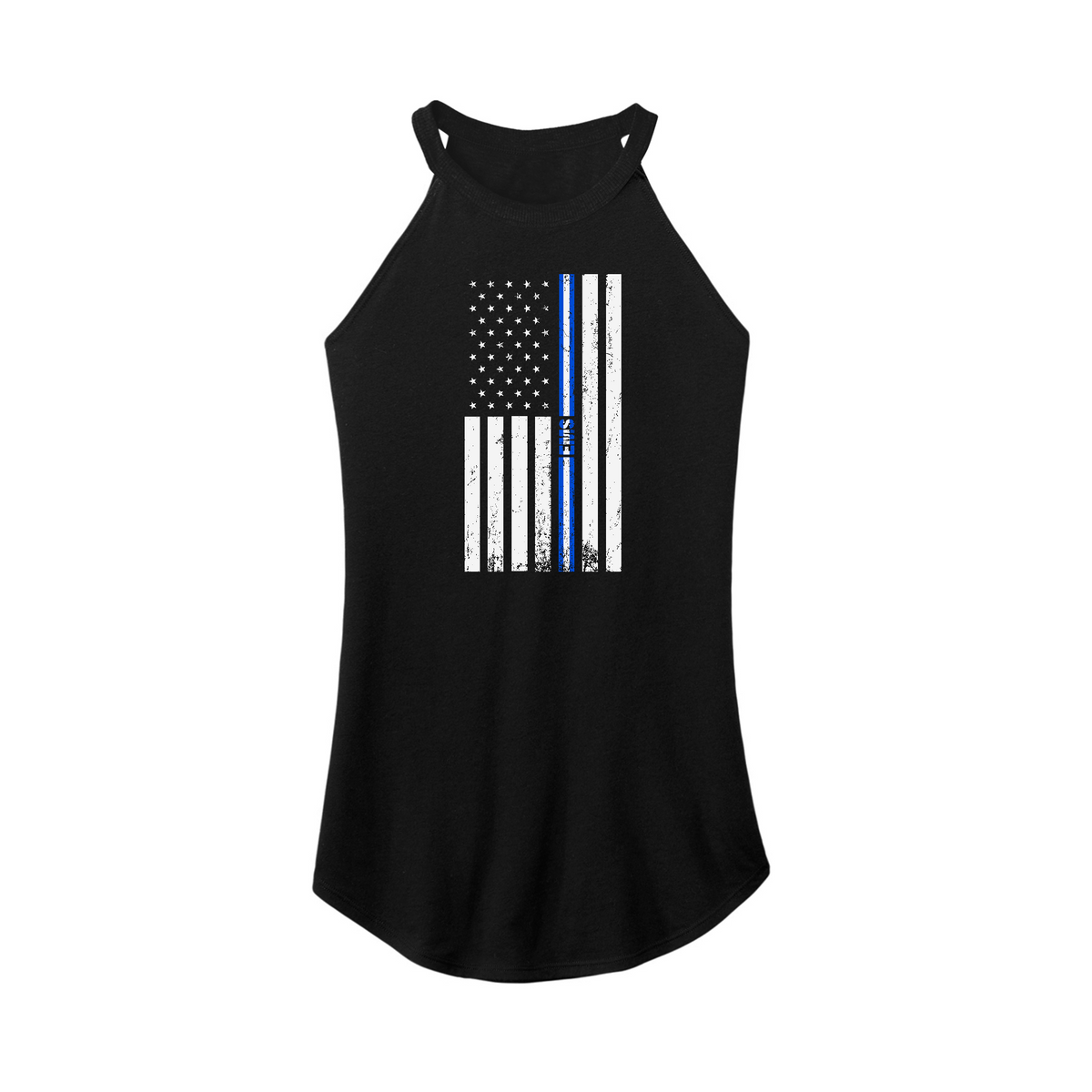 Fitness Tee Co. | EMS Flag Fitted Rocker Women's Tank | Women's Fitted ...