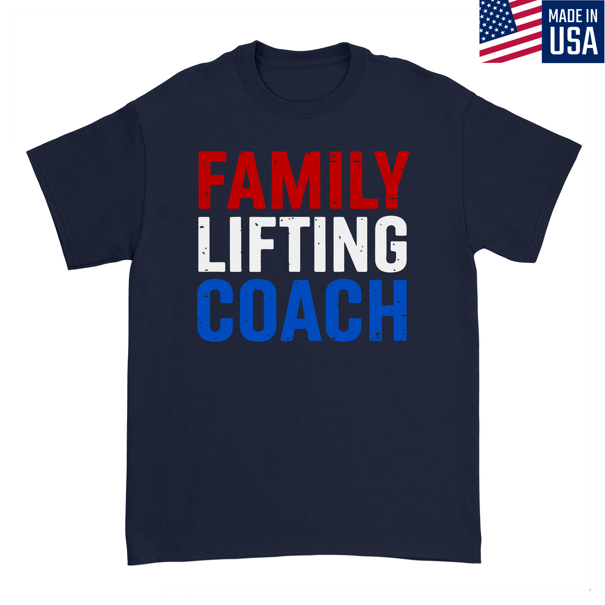 Fitness Tee Co. | Family Lifting Coach Fine Jersey T-Shirt USA Made ...